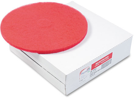 PREMIERE PADS PAD 4020 RED Premiere Pads Standard Floor Pads, 20" dia ...