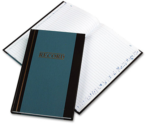 Wilson Jones® WS3003RA Wilson Jones® Light Blue and Red Record Book ...